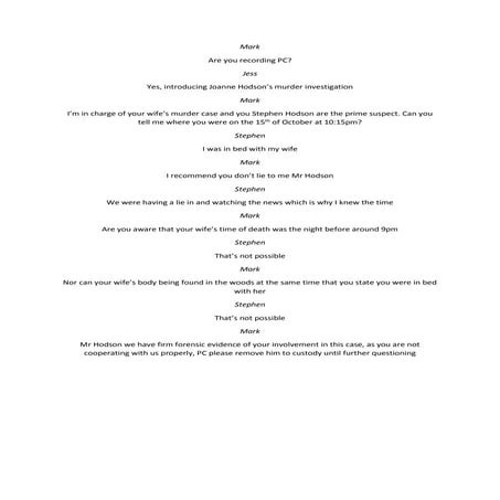 First Draft Of Script | PDF