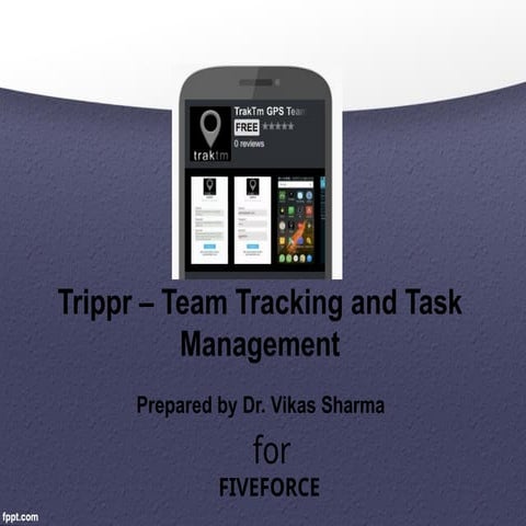 Trripr Team Task Manager FiveForce System | PPT