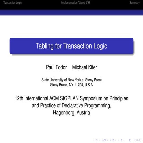 TR tabling presentation_2010_09 | PDF