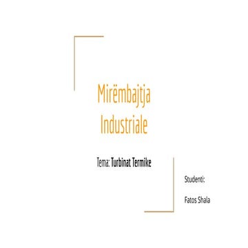 Trubinat termike | PDF