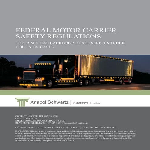 Truck Safety Regulations | PDF