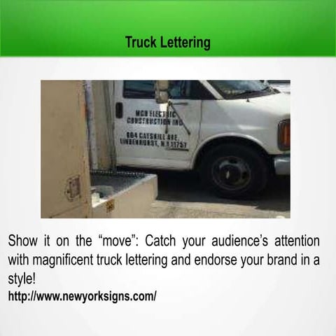 Truck Lettering | PPT