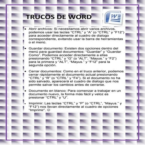 Trucos de word | DOCX | Computing | Technology & Computing