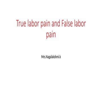 true and false labour.pptx obg SlideShare | PPTX