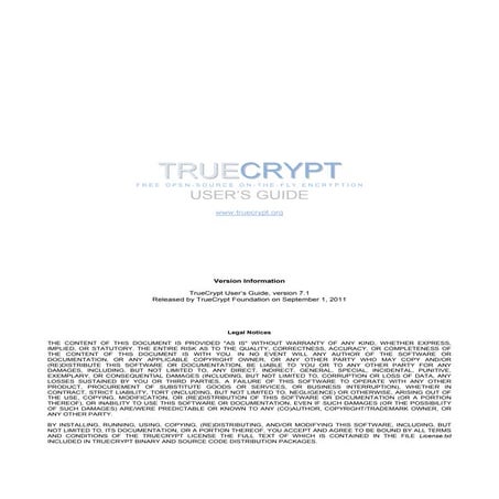 True crypt user guide | PDF