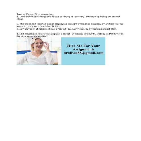 True or False- Give reasoning- 1- Low elevation cheatgrass shows a -dr.pdf