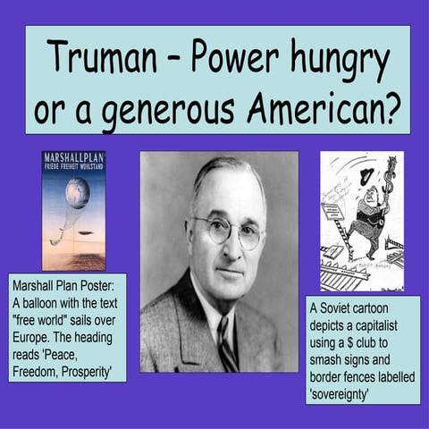 Truman Doctrine And Marshall Plan | PPT