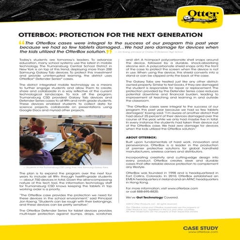 Case Study: OtterBox Protection for the Next Generation | PDF