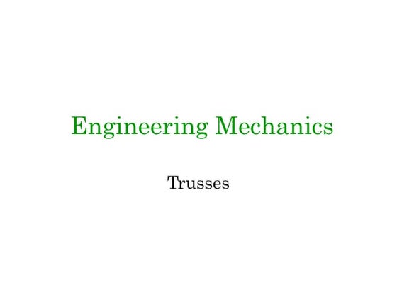 Truss analysis by graphical method | PDF | Chemistry | Science