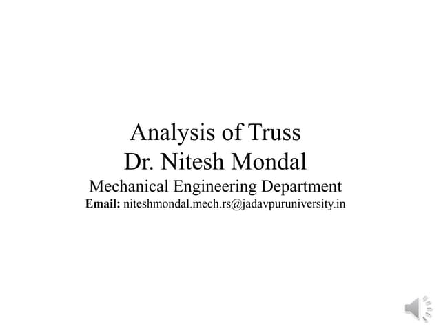 Structural analysis (method of joints) | PDF