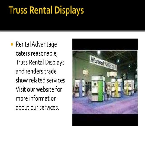 Truss rental displays | PPTX
