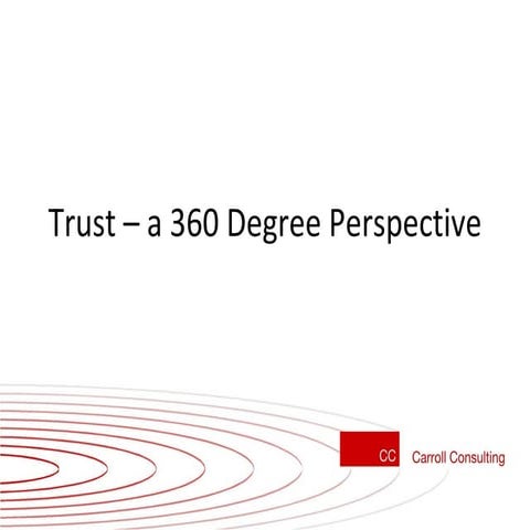Trust a 360 degree perspective HRINZ | PPT