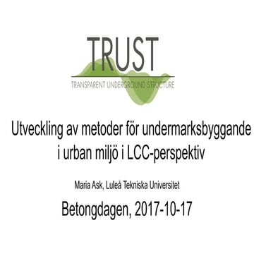 TRUST - Maria Ask, Luleå Tekniska Universitet | PPTX