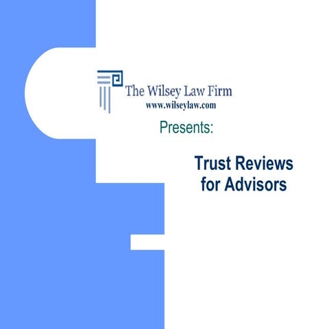 Trust Reviews For Advisors | PPT