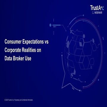 TrustArc Webinar - Consumer Expectations vs Corporate Realities on Data ...