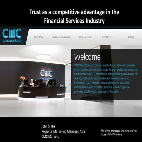 Trust as a competitive advantage in Financial Services | PDF