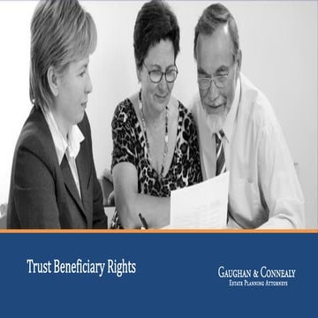 Trust Beneficiary Rights | PDF