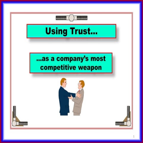 Compete through trust building skills | PDF