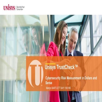 TrustCheck from Unisys | PPT