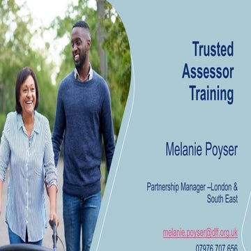 DLF Trusted Assessor Training | PPTX