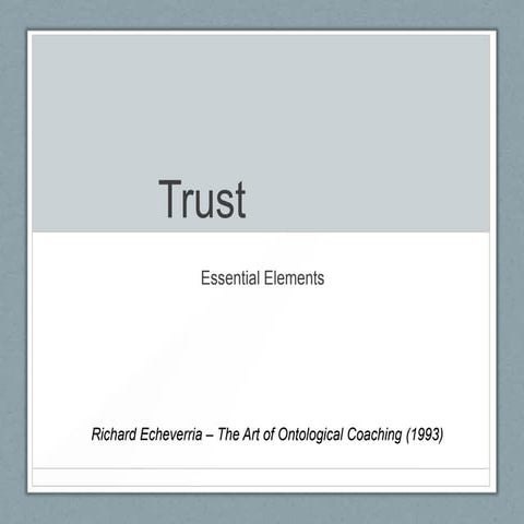 Trust presentation | PPT