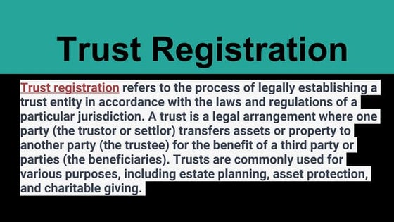 trust registration .pptx