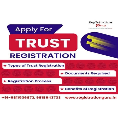 Trust registration in india with registrationguru | PDF
