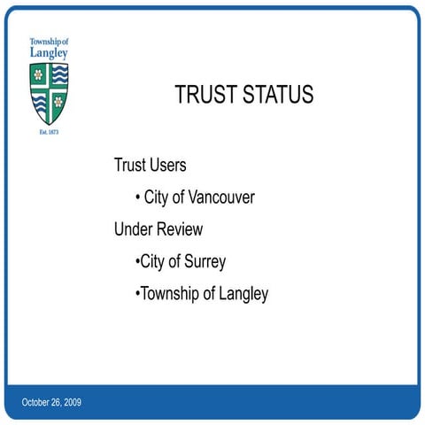 Trust Status Oct 26 | PPSX