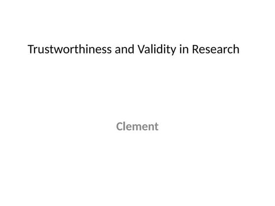 8. validity and reliability of research instruments | PPT