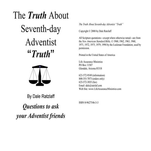 Truth_About_SDA_Truth_the SDA doctrines and how they are supported by ...