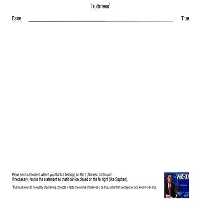 Truthiness scale | DOC