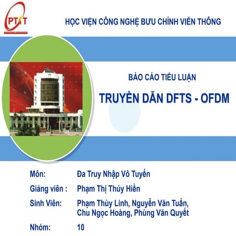 Truyền dẫn DFTS OFDM | PPT