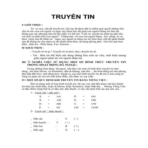 Truyền tin | DOC