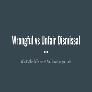Wrongful vs unfair agreement | PPTX