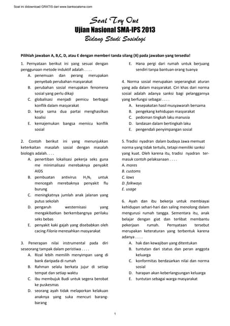 Latihan soal ujian nasional matematika sd | PDF