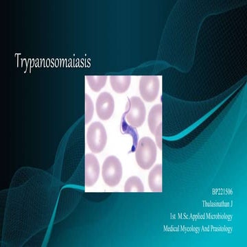 Trypanosoma.pptx | Infectious Diseases | Diseases and Conditions
