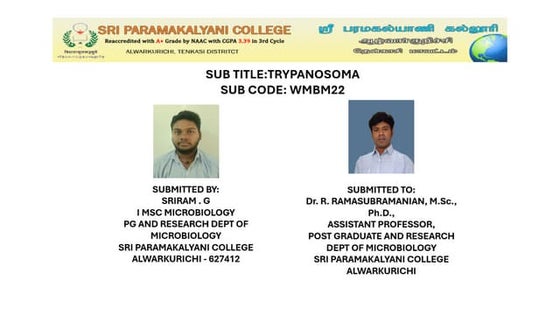 Reduviid bug And Chagas Disease | PPTX