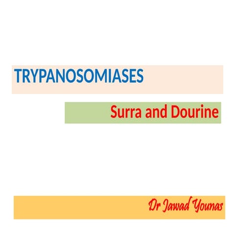 Trypanosomiases Surra Dourineby Dr Jawad | PPTX