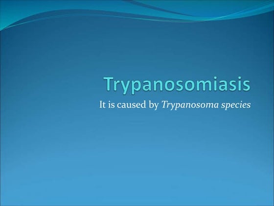 The Life Cycle of Trypanosomiasis | PPTX | Infectious Diseases | Diseases and Conditions