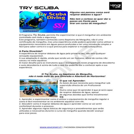 Try Scuba Diving | PDF