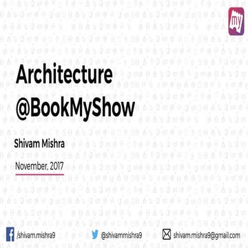 Architecture @ BookMyShow - trySwift Bangalore | PDF