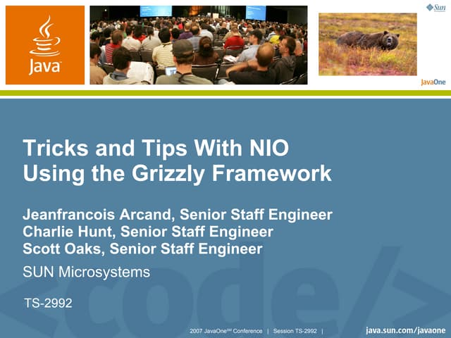 Tricks And Tips With Nio Using The Grizzly Framework Ppt 3375