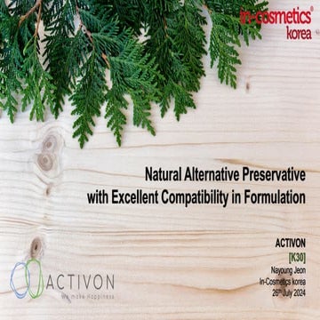 Introduce Active in Korea in-cosmetics 2024 | PDF