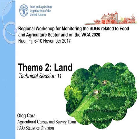 Census Theme 2 and 3 - Land and irrigation | PPT