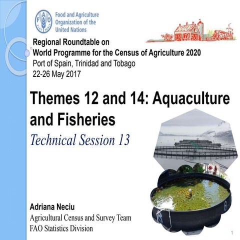 Census Themes 12 and 14 – Aquaculture and Fisheries | PPTX
