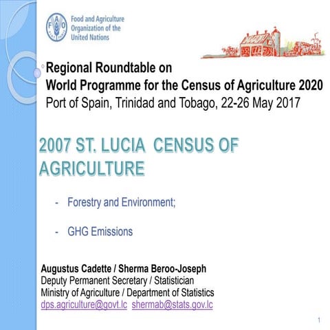 The 2015 Botswana Agricultural Census – Land Characteristics | PPT