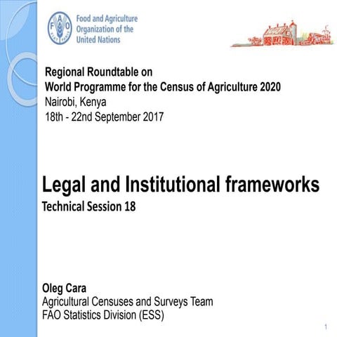 Legal and institutional framework | PPTX