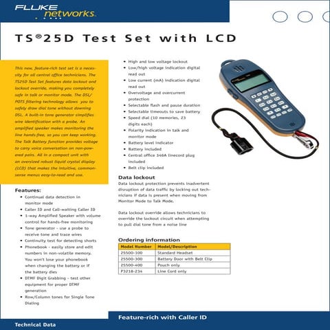 TS 25D Test Set with LCD | PDF
