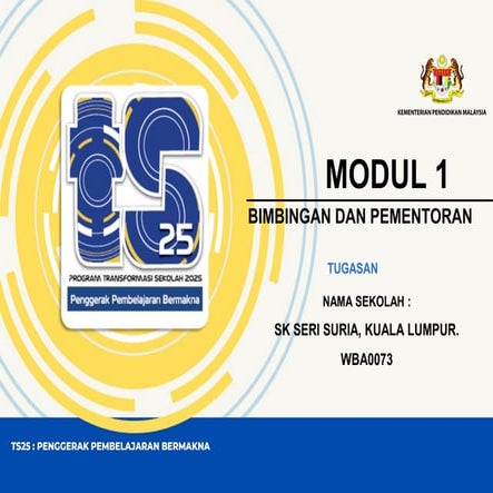 LAPORAN pembentangan TS25 SK SERI SURIA KOHOrt 7 | PDF