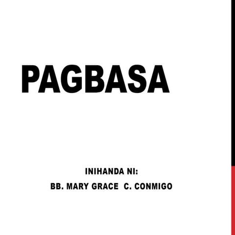 Mapanuring pagbasa | PPTX